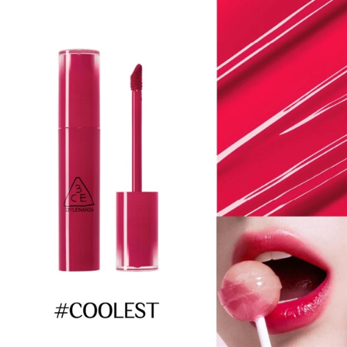 Son tint 3CE Lazy Pop Lip Stain #Coolest - Hồng Lựu - 3CE