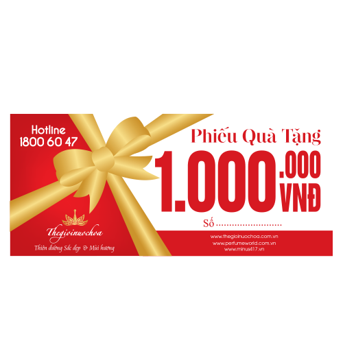 Phiếu quà tặng trị giá 1.000.000 VND - Voucher